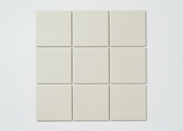 Off White Unglazed Large Square Mosaic Tile - Mosaic Mode