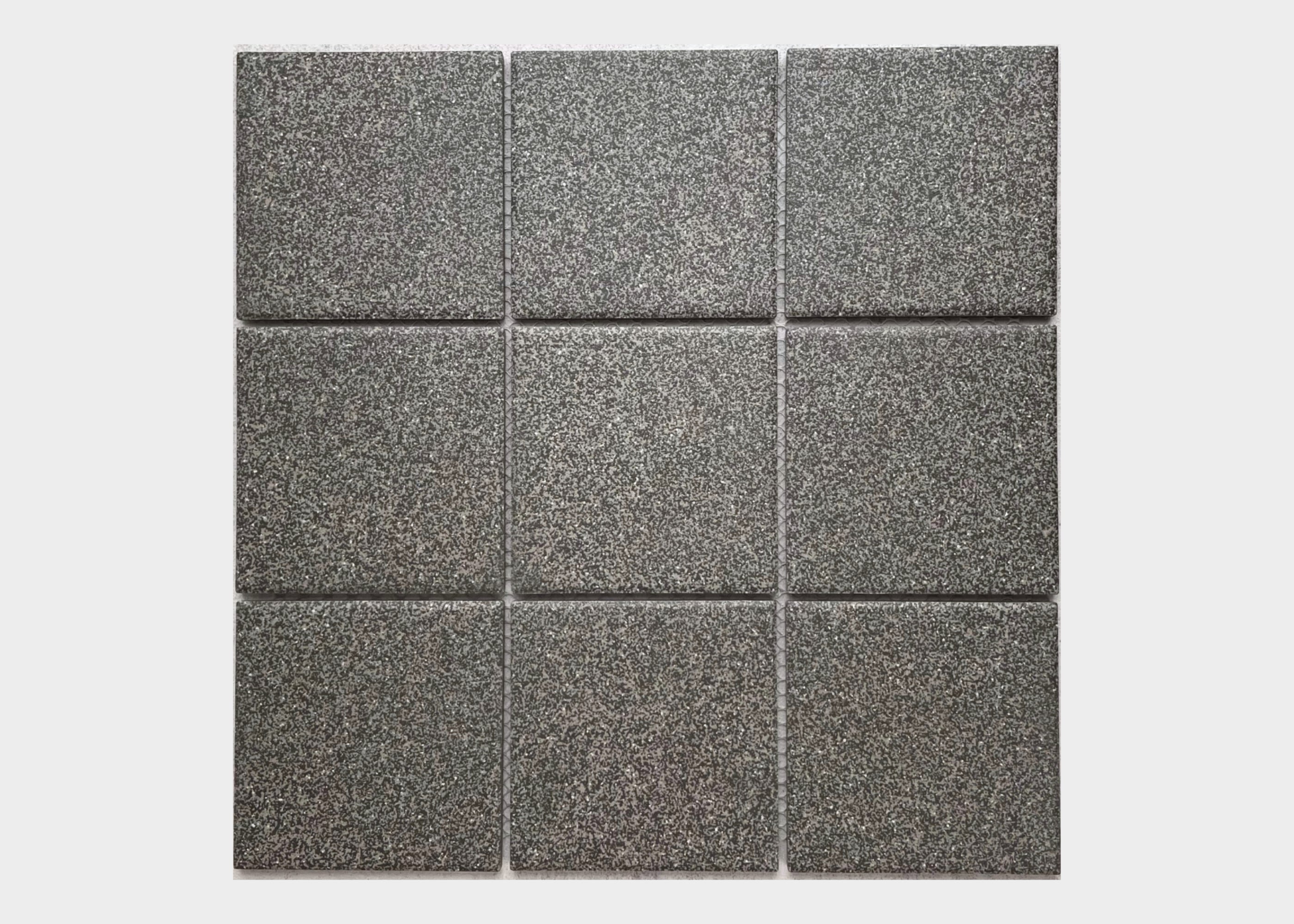 Charcoal Speckled Unglazed Large Square Tile | Mosaic Mode