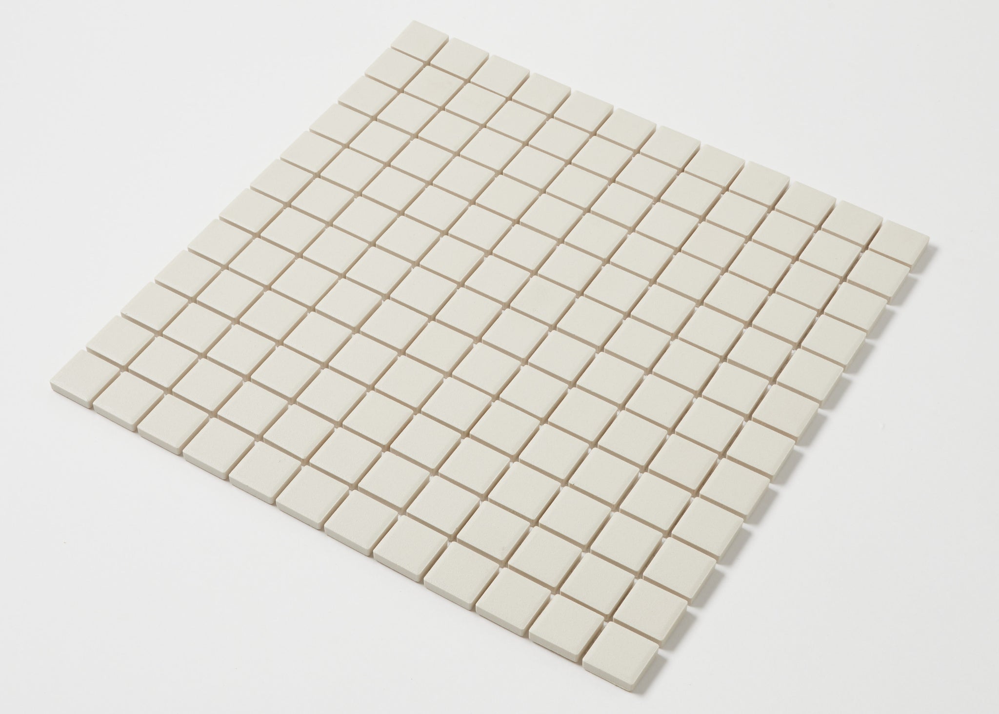 Off White Unglazed Small Square Mosaic Tile - Mosaic Mode
